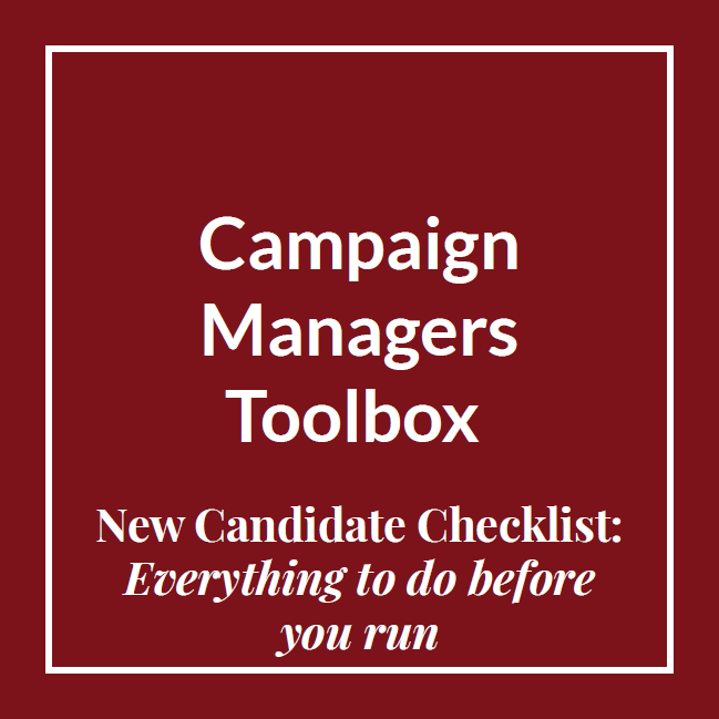 New Candidate Checklist | Campaign Managers Toolbox – Huxley Strategies